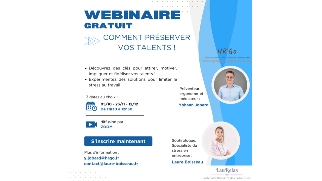 Webinaire : Comment préserver vos talents ! - Webinaires.net