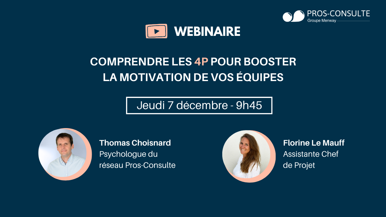 Webinaire : Comprendre les 4P pour booster la motivation de vos équipes - Webinaires.net