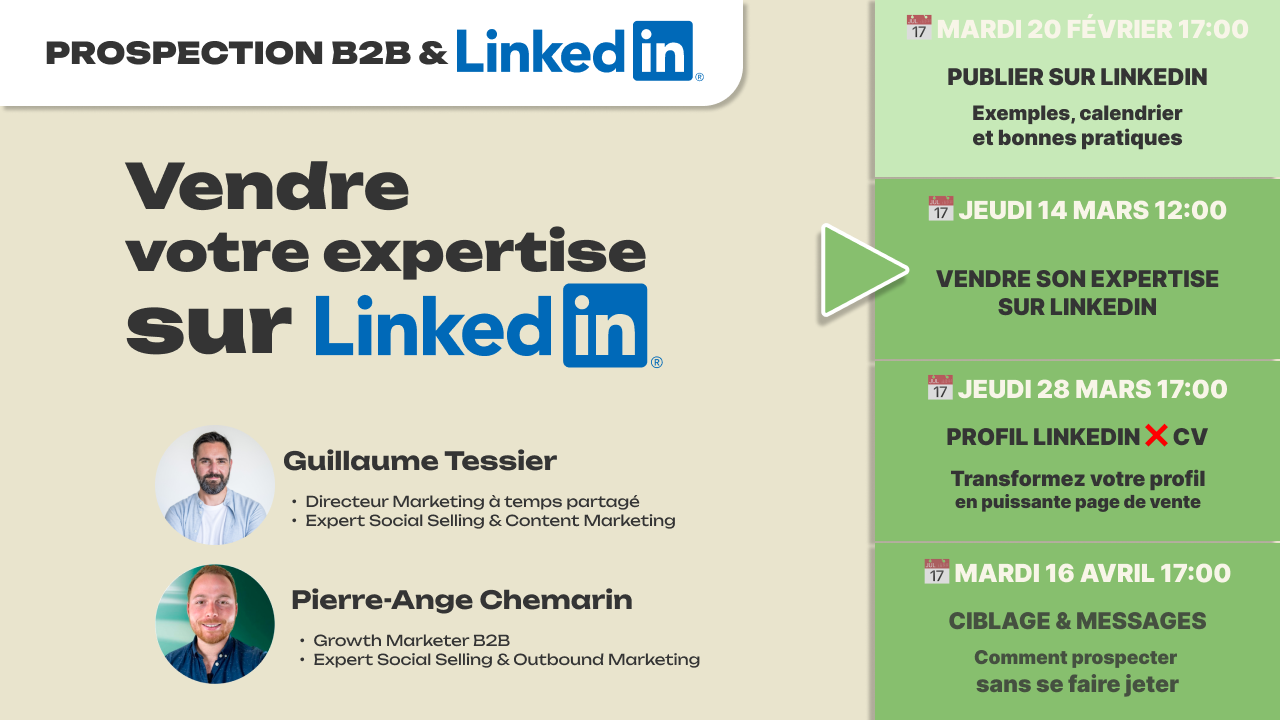 Webinaire : Vendre votre expertise sur LinkedIn - Webinaires.net