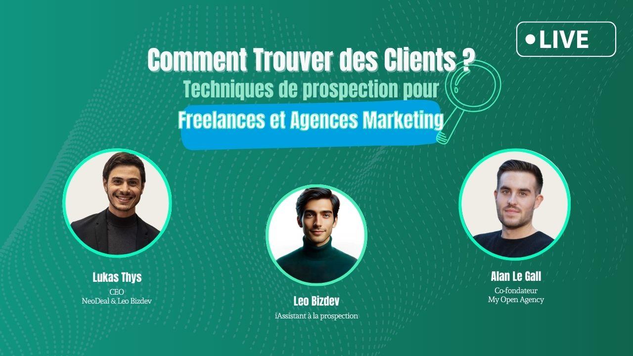 Webinaire : Trouver des clients quand on est Freelance ou Agence Marketing - Webinaires.net