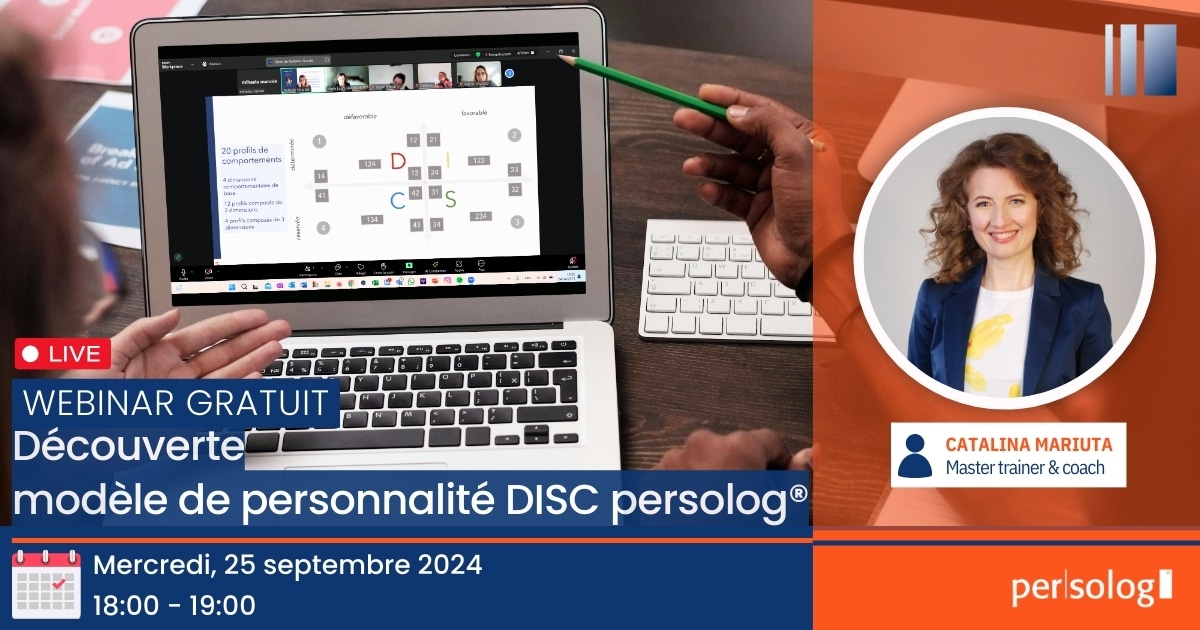 Webinaire : Découverte du modèle de personnalité DISC persolog®️ ...